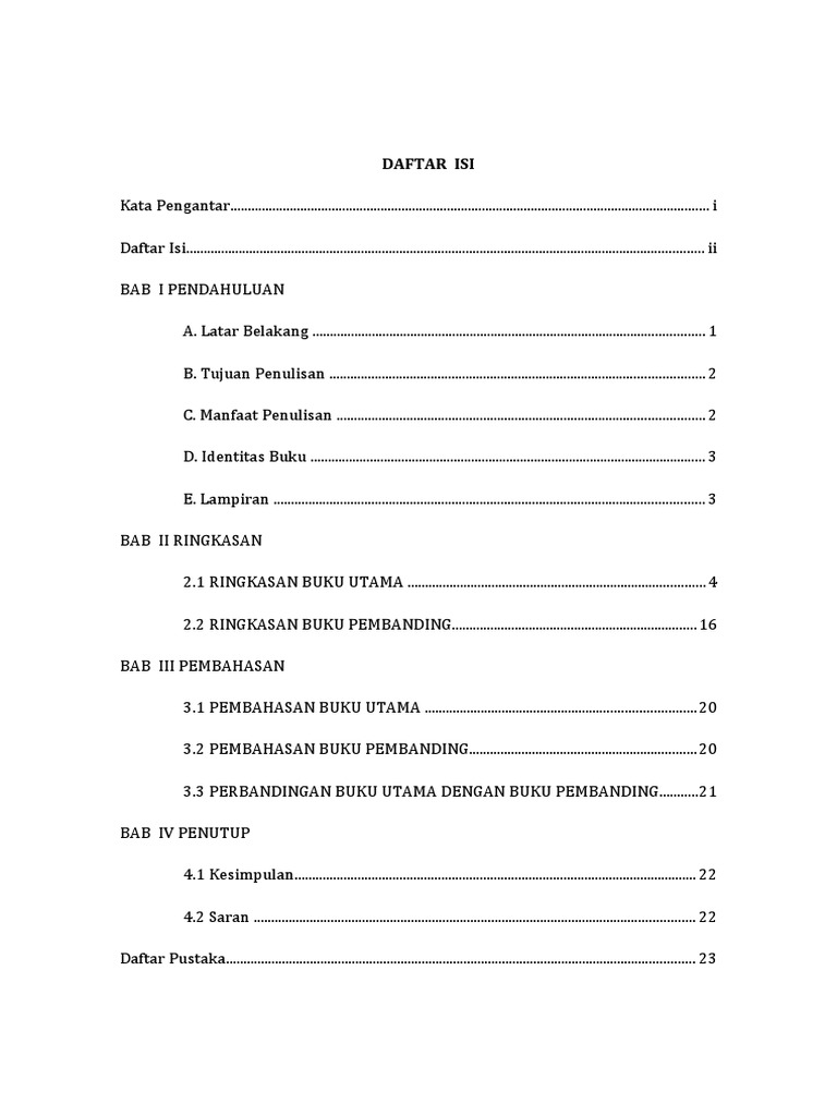 CBR Daftar Isi | PDF