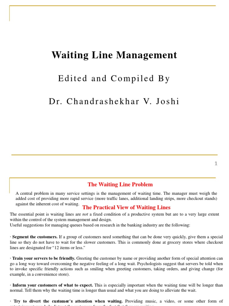 10 Waiting Line Management | PDF | Business