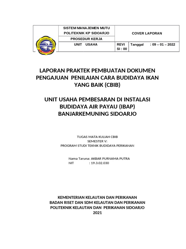 Pengajuan Sertifikasi CBIB | PDF