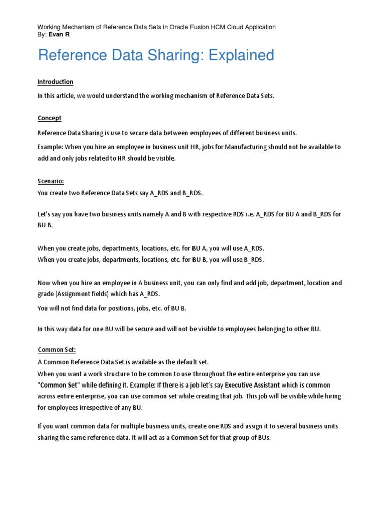 Publication - Working Mechanism of Reference Data Sets | PDF