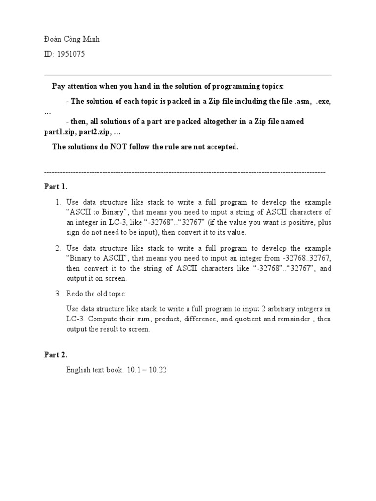 Introduction To Computing Systems Homework 4 Pdf Software