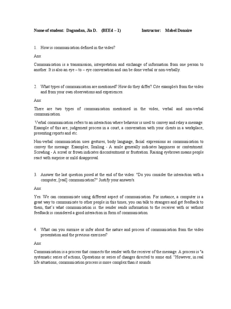 PURPOSIVE COMMUNICATION - Quiz 1 | PDF