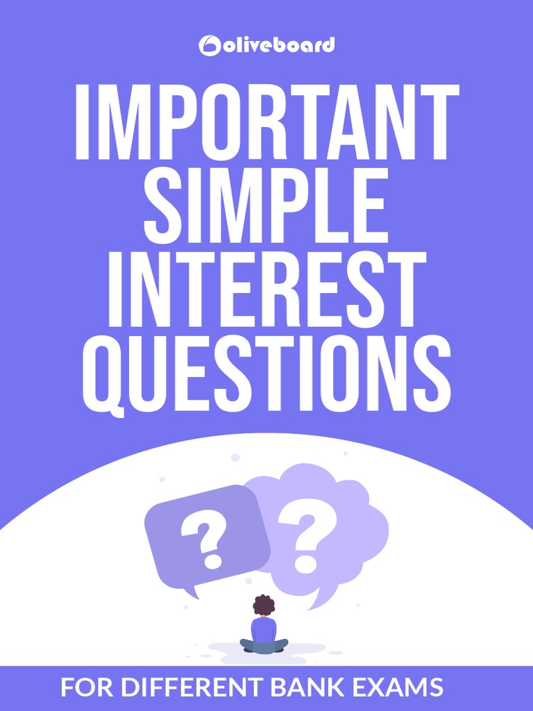 Important Simple Interest Practice Questions for Bank Exams | PDF ...