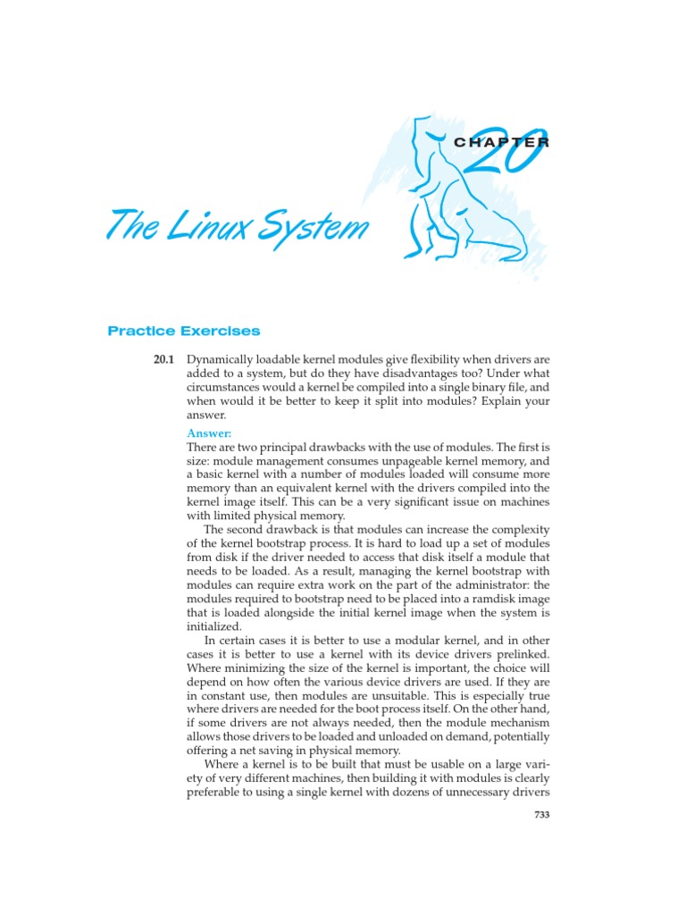 The Linux System: Practice Exercises | PDF | Thread (Computing ...