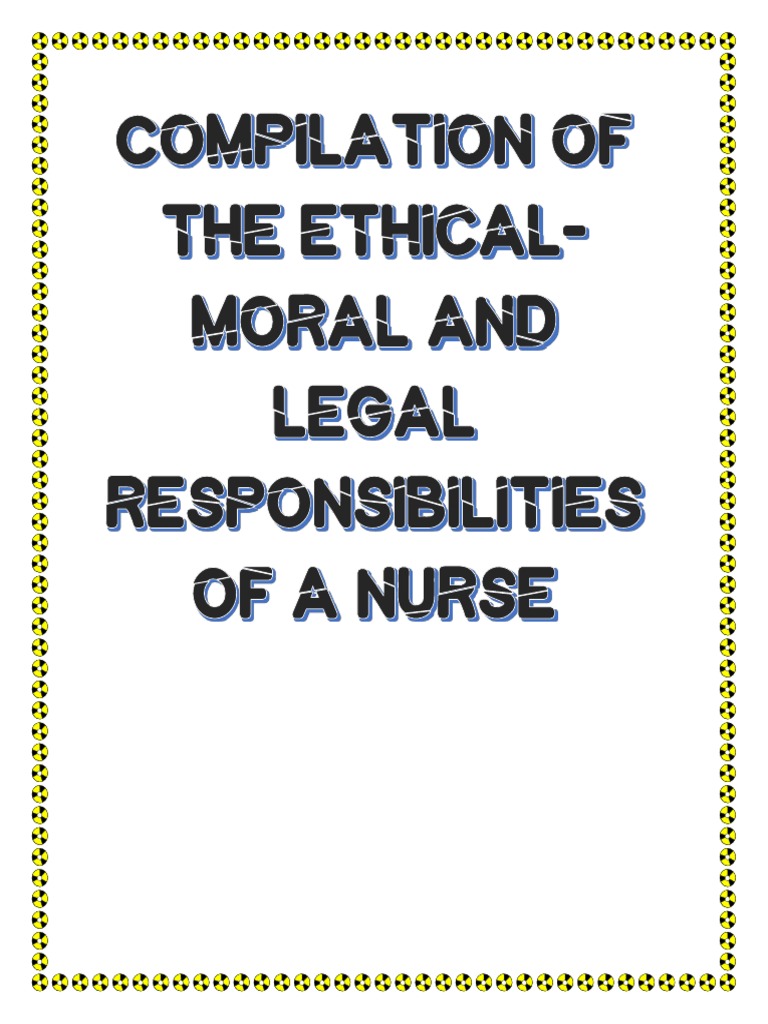Legal Terms and Nursing Responsibilities | PDF | Nursing | Morality