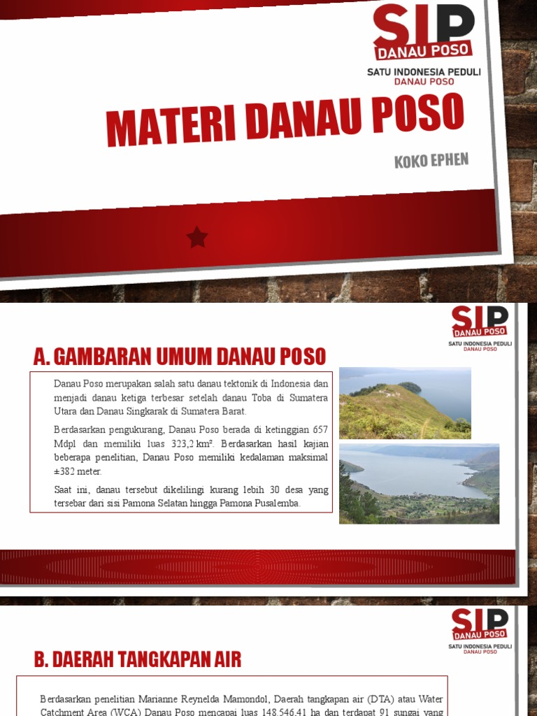 Materi Danau Poso | PDF