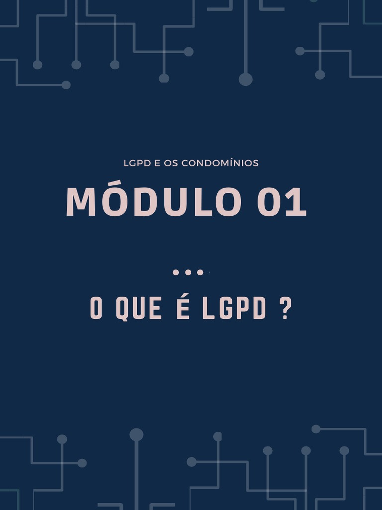 Módulo 1 - LGPD E CONDOMÍNIOS - 1 | PDF | Justiça | Ciências Sociais