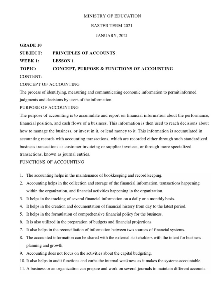 Grade 10 Principles of Accounts - 2021 - Term 2 | PDF | Balance Sheet ...
