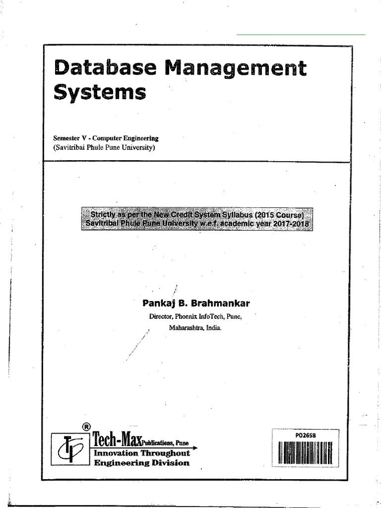 (DBMS) Database Management System Text Book | PDF