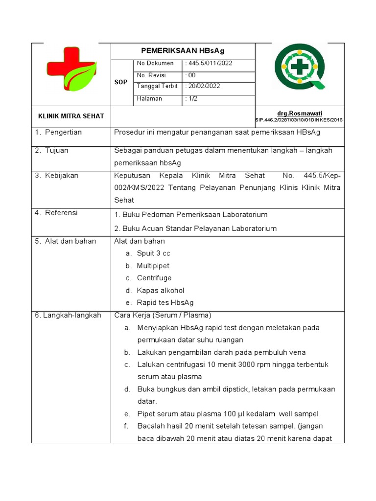 PEMERIKSAAN HBsAg | PDF