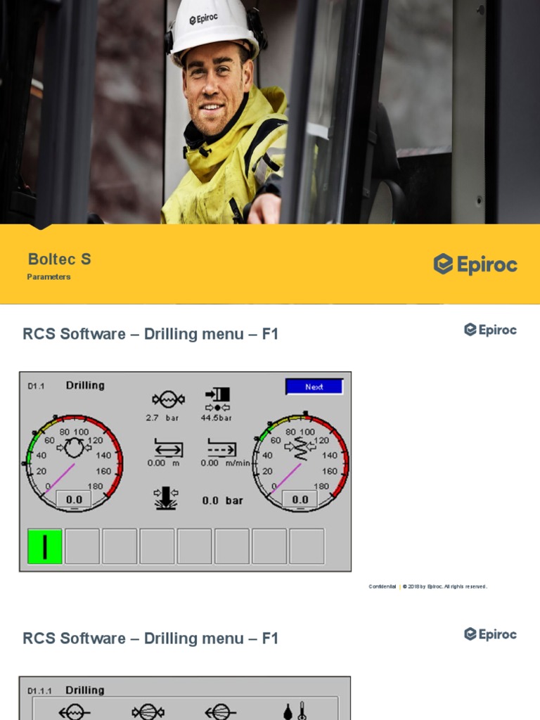 05-02 Boltec S - Operators Menu and Drilling Parameters | PDF ...