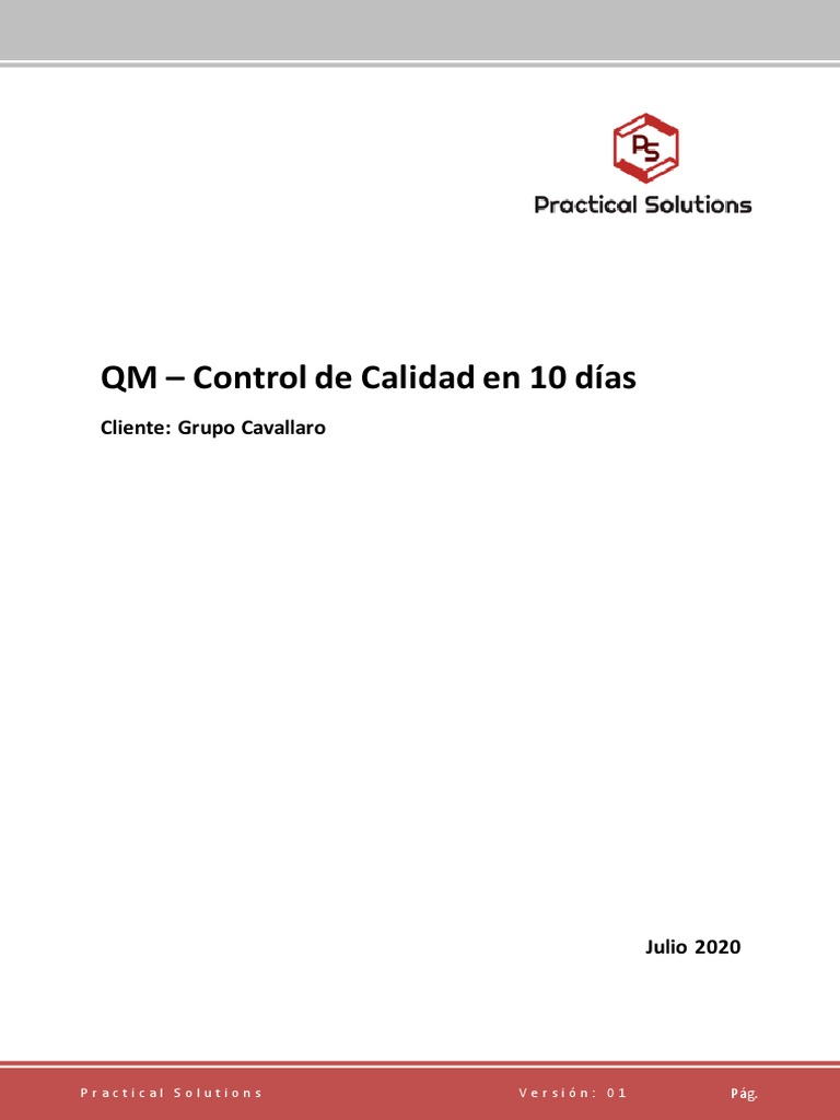 Implementación exitosa del sistema de control de calidad automático ...