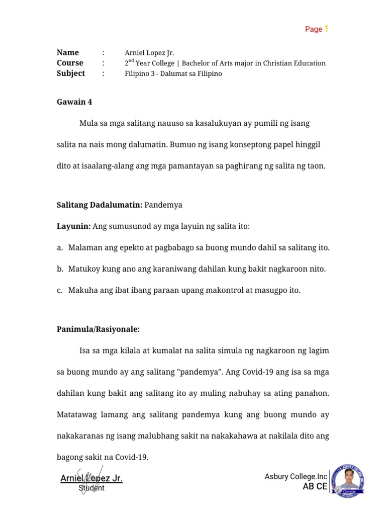 Filipino 3 - Dalumat Sa Filipino | PDF