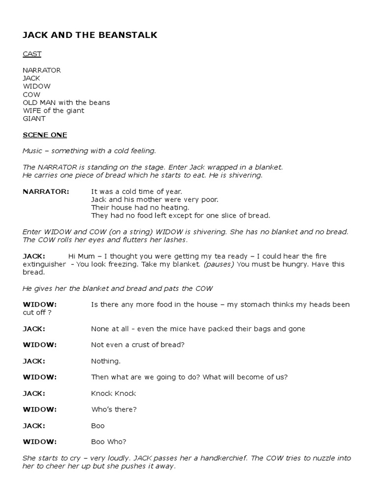 Jack and The Beanstalk | PDF | Foods