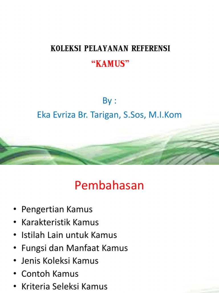 KAMUS | PDF