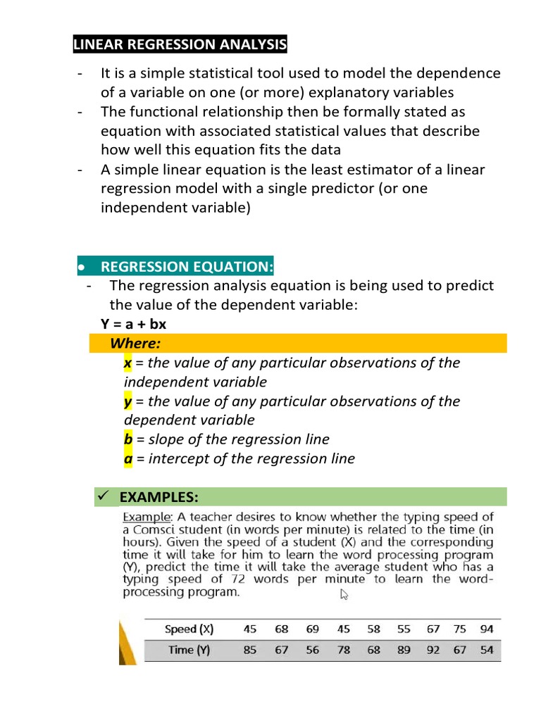 Linear Regression Analysis | PDF