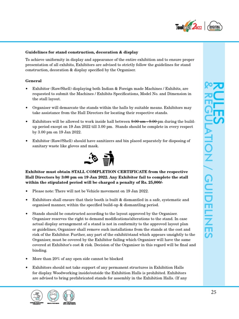 IMTEX Exhibition Stand Guidelines | PDF | Wall