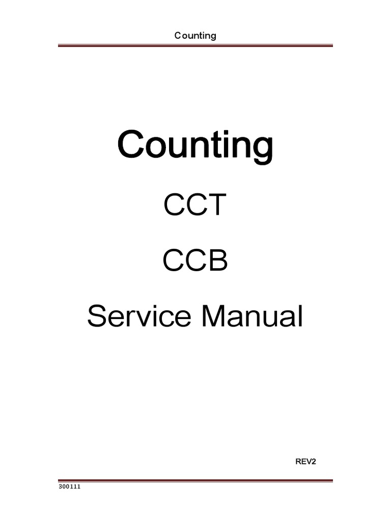 CCB Counting Scale Service Manual | PDF | Weight | Calibration