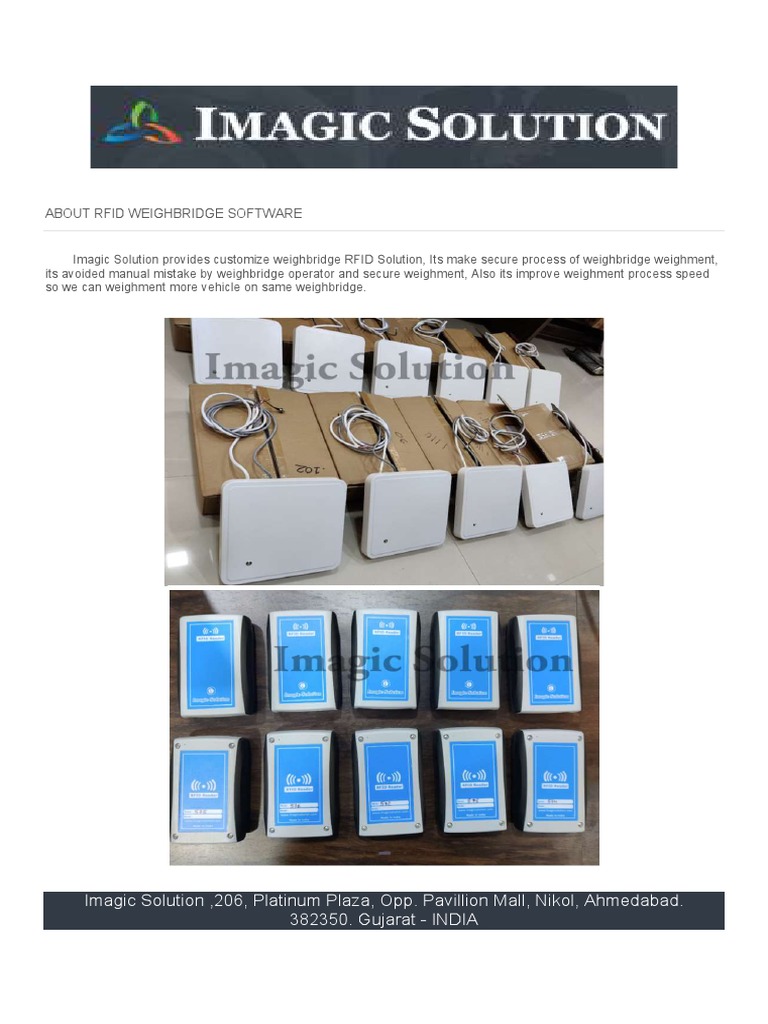 Rfid Weighbridge Software With Traffic Light and CCTV Camera | PDF ...