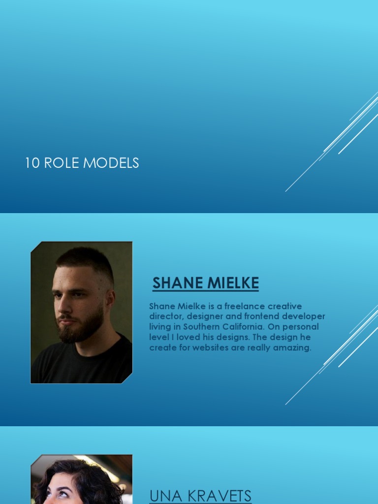 10 Inspiring Role Models in Web Design | PDF