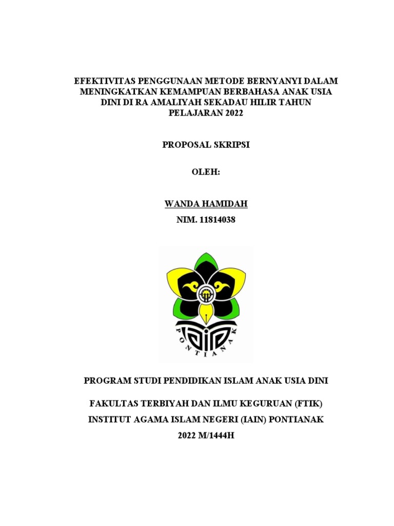 Revisi Proposal Wanda Hamidah Lama | PDF