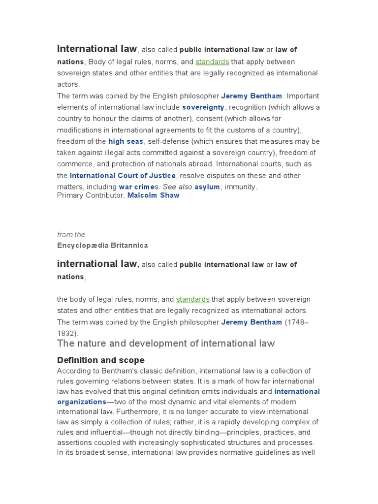 Creation of States | PDF | Territorial Waters | International Law