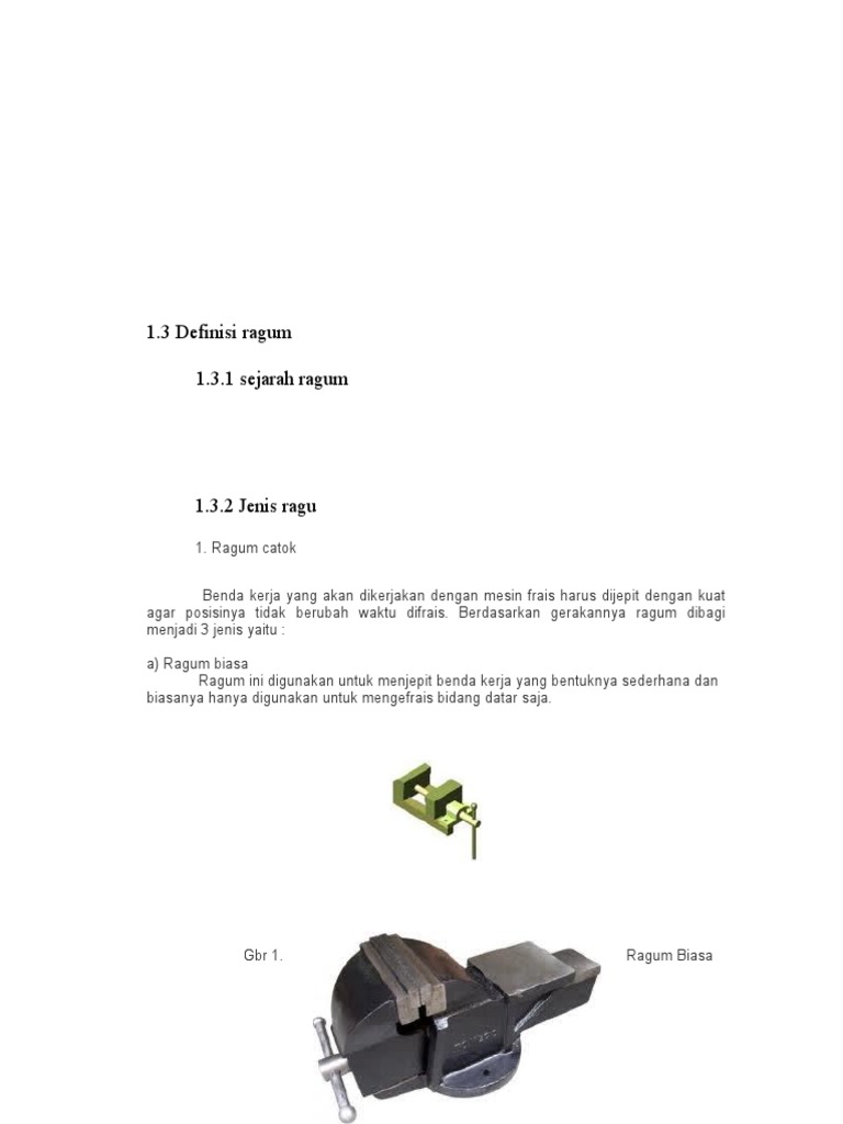 1.3 Definisi Ragum 1.3.1 Sejarah Ragum | PDF