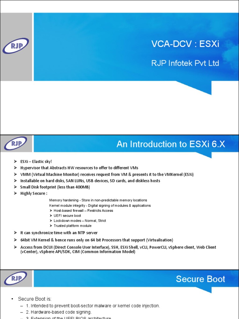 ESXi | PDF | Booting | Virtual Machine