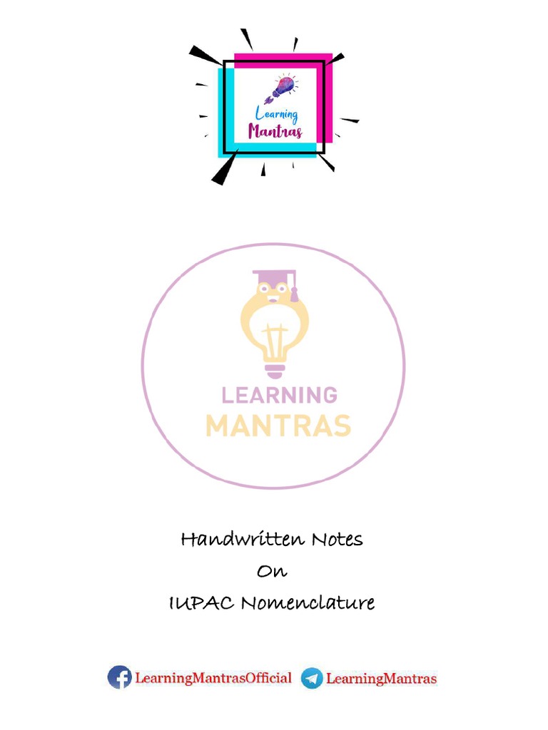 A Comprehensive Overview of IUPAC Nomenclature Rules for Organic ...