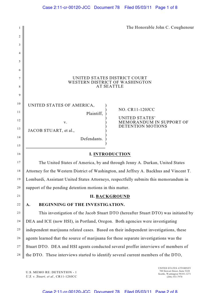 Jacob Stuart Investigation Narrative | PDF | Burden Of Proof (Law ...