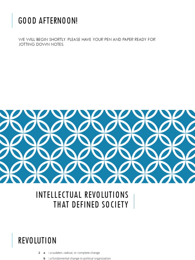 Key Intellectual Revolutions Explained | PDF | Young Adult