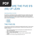 8S Methodology and How To Apply It in | PDF | Disciplines | Goal