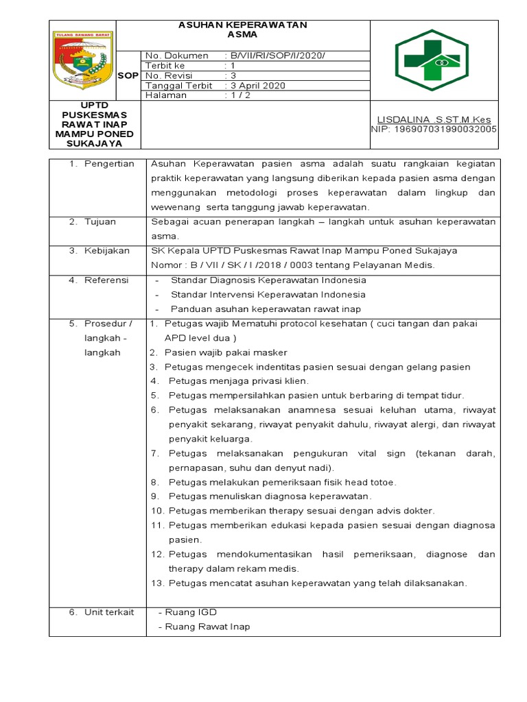 7.6.3 ASKEP ASMA Fix | PDF | Pengembangan Diri