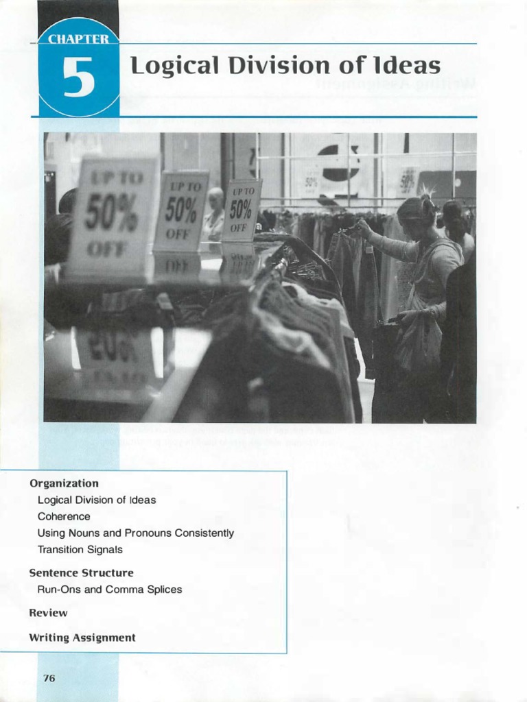 Logical Division of Ideas and Comma Splices | PDF | Rice | Comma
