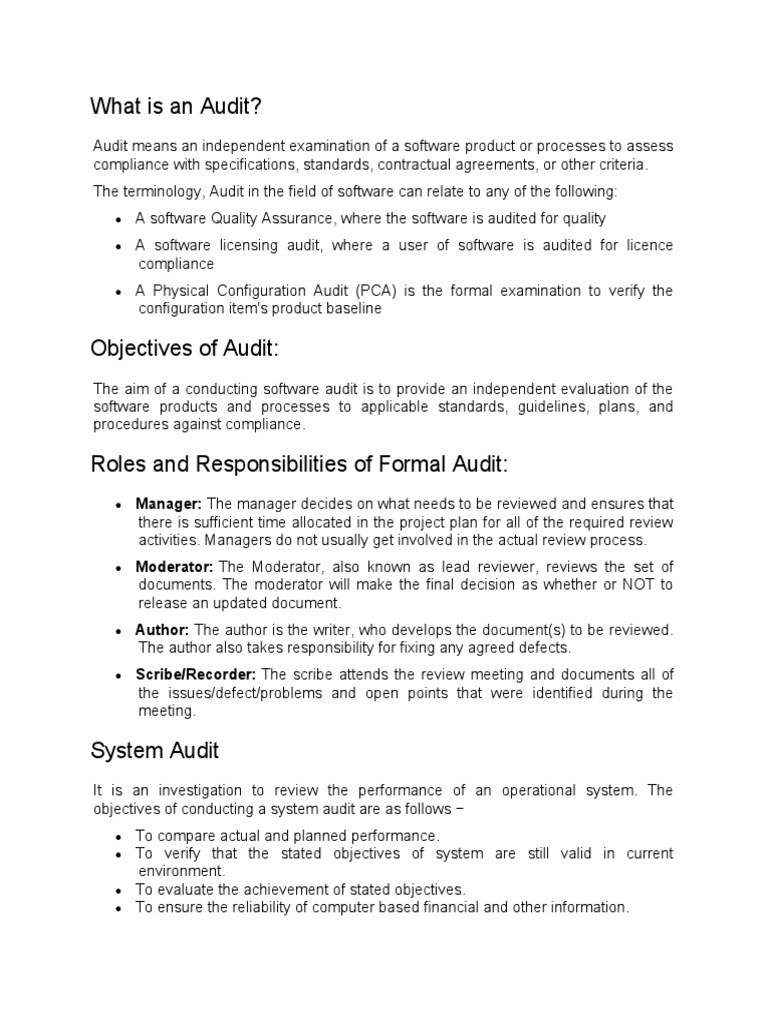 Audit | PDF | Audit | System