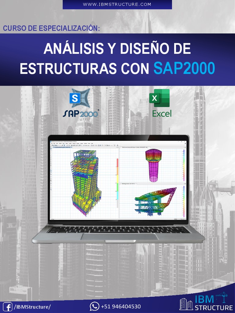 Análisis y Diseño de Estructuras Con Sap2000 2021 | PDF | Braguero | Fundación (Ingeniería)
