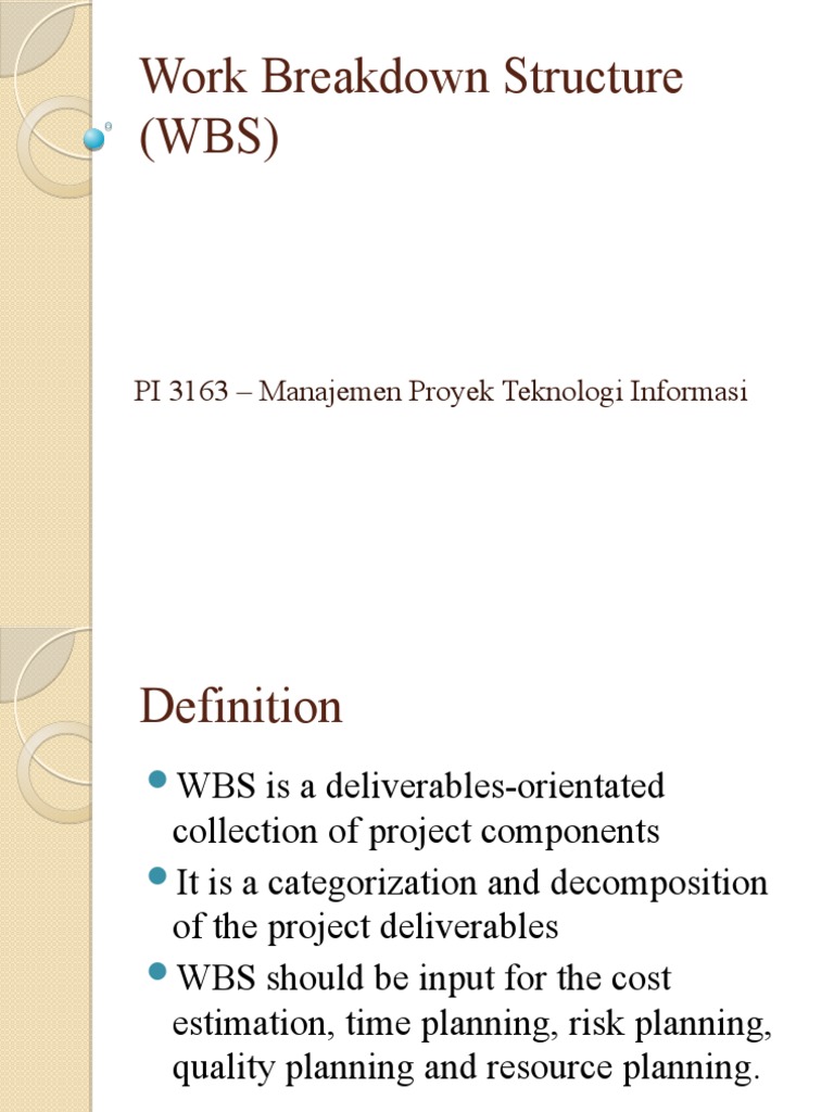 05 Work Breakdown Structure | Download Free PDF | Systems Science ...