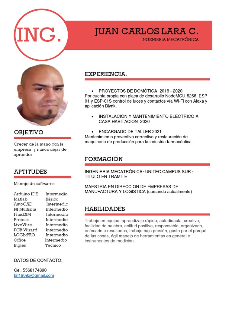 Perfil de Ingeniero Mecatrónico | PDF | Negocios | Informática