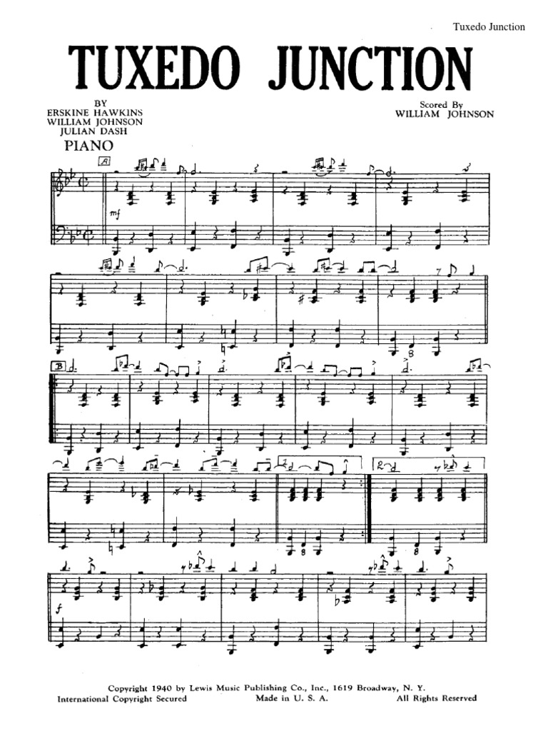 Tuxedo Junction (Johnson) | PDF