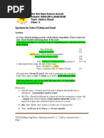 Sample Memo For CSEC English | PDF