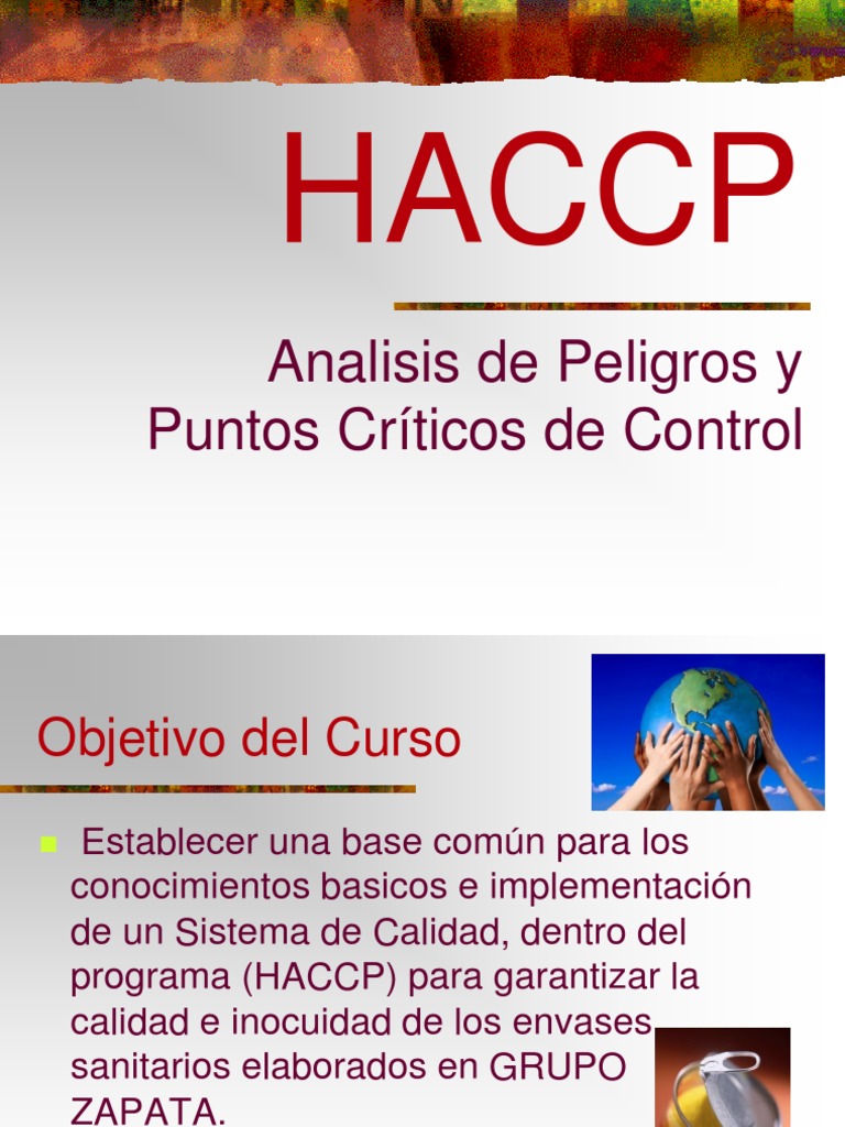 HACCP | PDF | Análisis de Riesgo y Puntos Críticos de Control | Comida y bebida