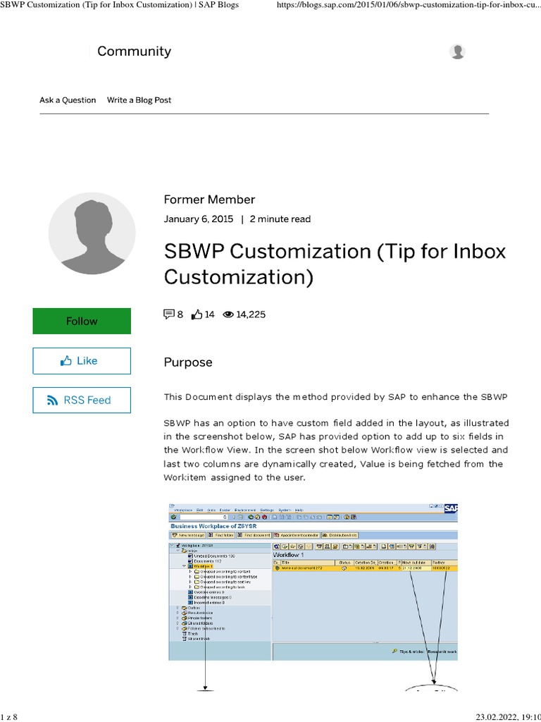 SBWP Customization (Tip For Inbox Customization) | PDF | Screenshot ...