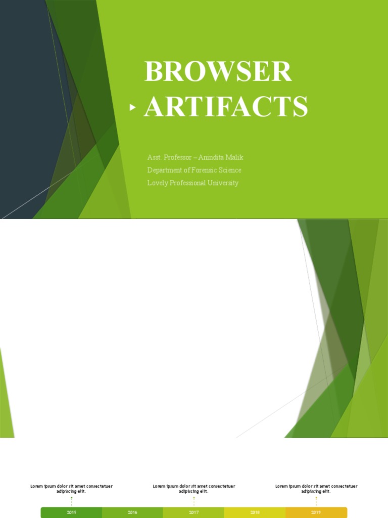 Browser Artifacts: Asst. Professor - Anindita Malik Department of ...