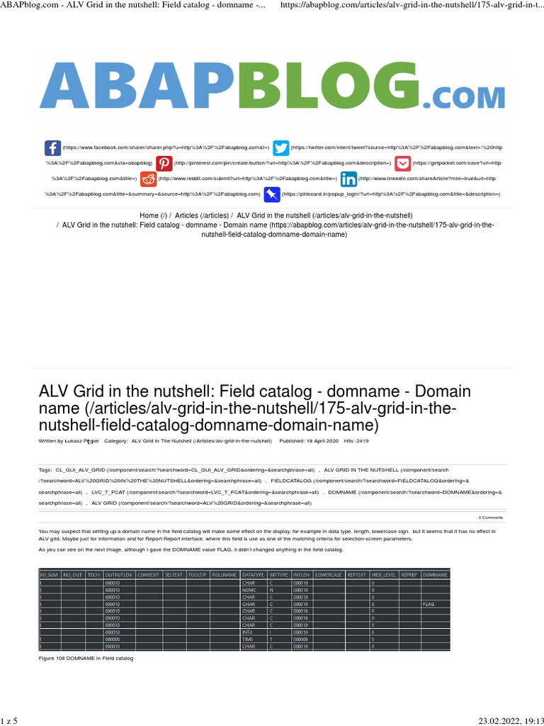 LV Grid in The Nutshell Field Catalog - Domname - Domain Name | PDF | Information Age | Computer ...