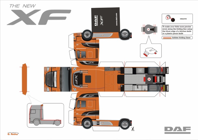 DAF XF Euro 6 Papermodel | PDF