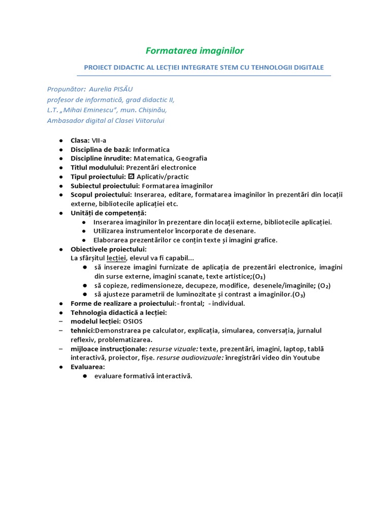 2.4b PSD STEM Formatarea Imaginilor de MODIFICAT | PDF