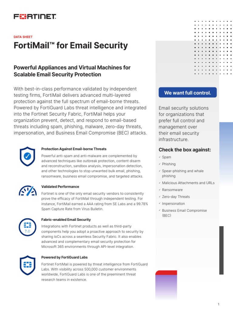 Forti Mail | PDF | Email Spam | Cloud Computing