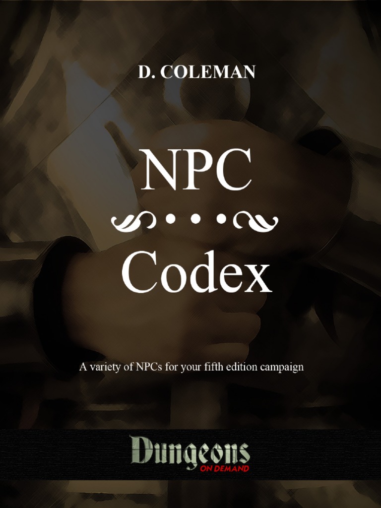 V2KS1 NPC Codex - Print Friendly | PDF | Bow And Arrow