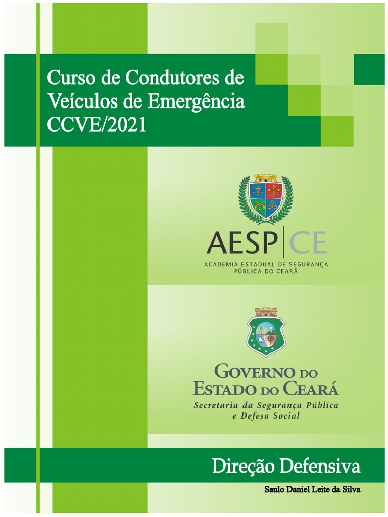 01 Apostilas CCVE - 2021 EAD - Direcao Defensiva | PDF | Tráfego ...