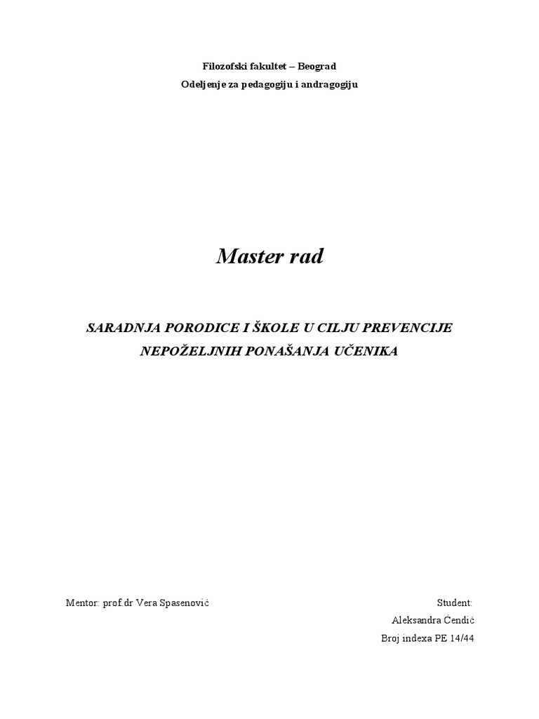 Master Rad | PDF